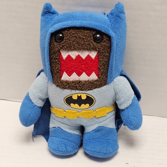 Domo | Toys | Small Blue Brown Red Mouth Domo Batman Plush Cape Dc ...